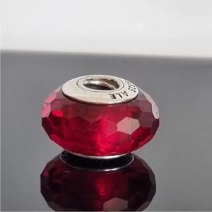 Pandora | Jewelry | Pandora Pair Of Fascinating Ruby Red Muranos | Poshmark